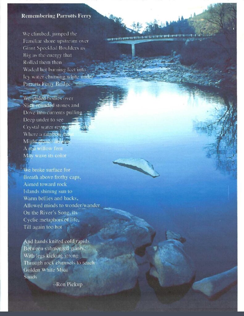 Ron Pickup poem about Parrott's Ferry - The Stanislaus River Archive ...